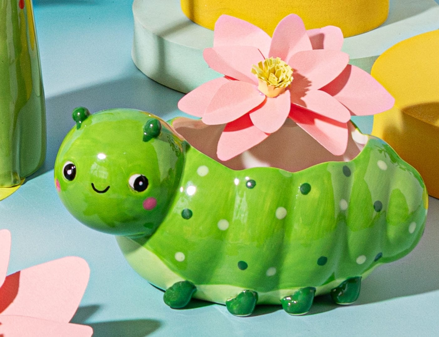 Caterpillar Mini Planter — Gardening for Kids