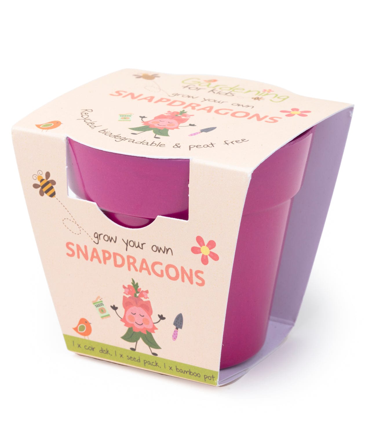 Children's Grow Your Own Snapdragons Growing Kit with Pot — Gardening ...